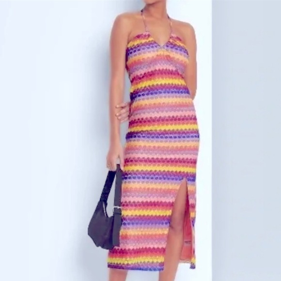 wild fable | Dresses | Nwtwomens Multicolored Crochet Slip Dress Wild ...